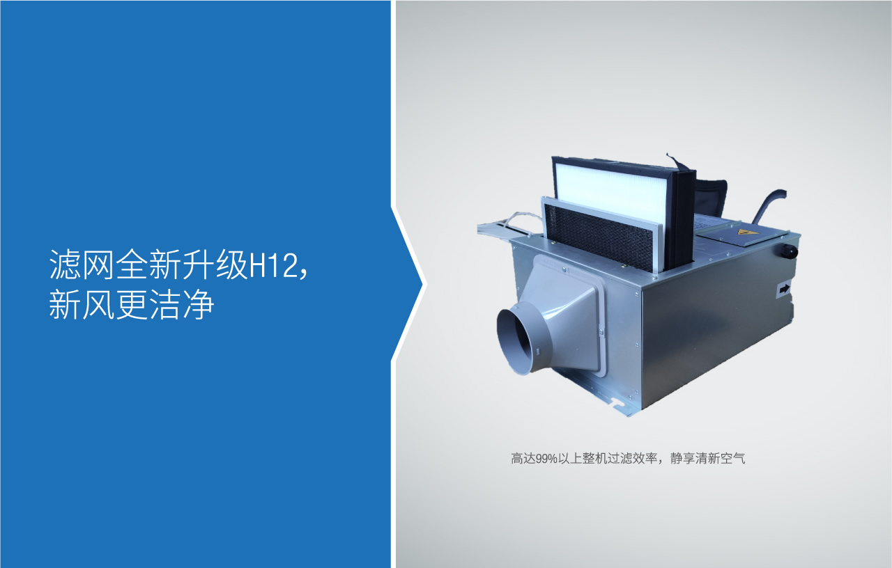 RPM PRO中央单向新风净化方案 - 双向流非热交换系统 - 法国爱迪士 百年新风 十大品牌 新风系统 除霾除醛